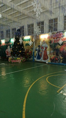 Fen lisesi, sosyal bilimler lisesi Dinmukhamed Kunaev Gymnasium No. 19, Jambıl eyaleti, foto