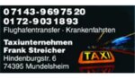 Taxiunternehmen Frank Streicher (Baden-Württemberg, Ludwigsburg, Hindenburgstraße, 6), taksi  Baden‑Wurttemberg'den