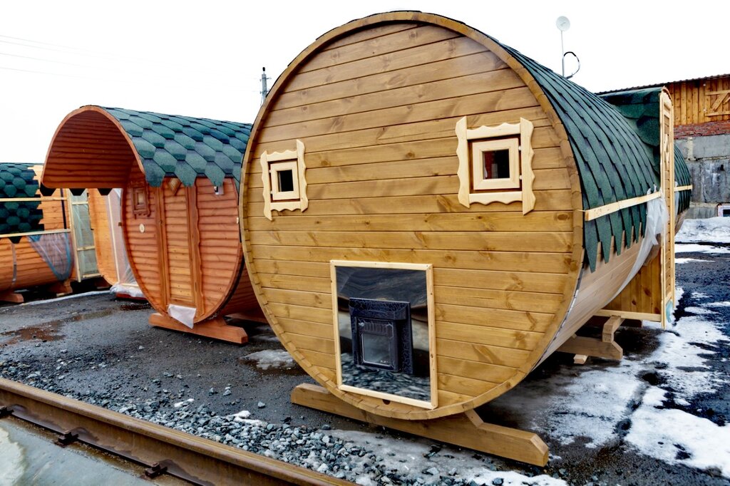 Hamam ve sauna inşaatı Кедровый рай, Krasnoyarsk, foto