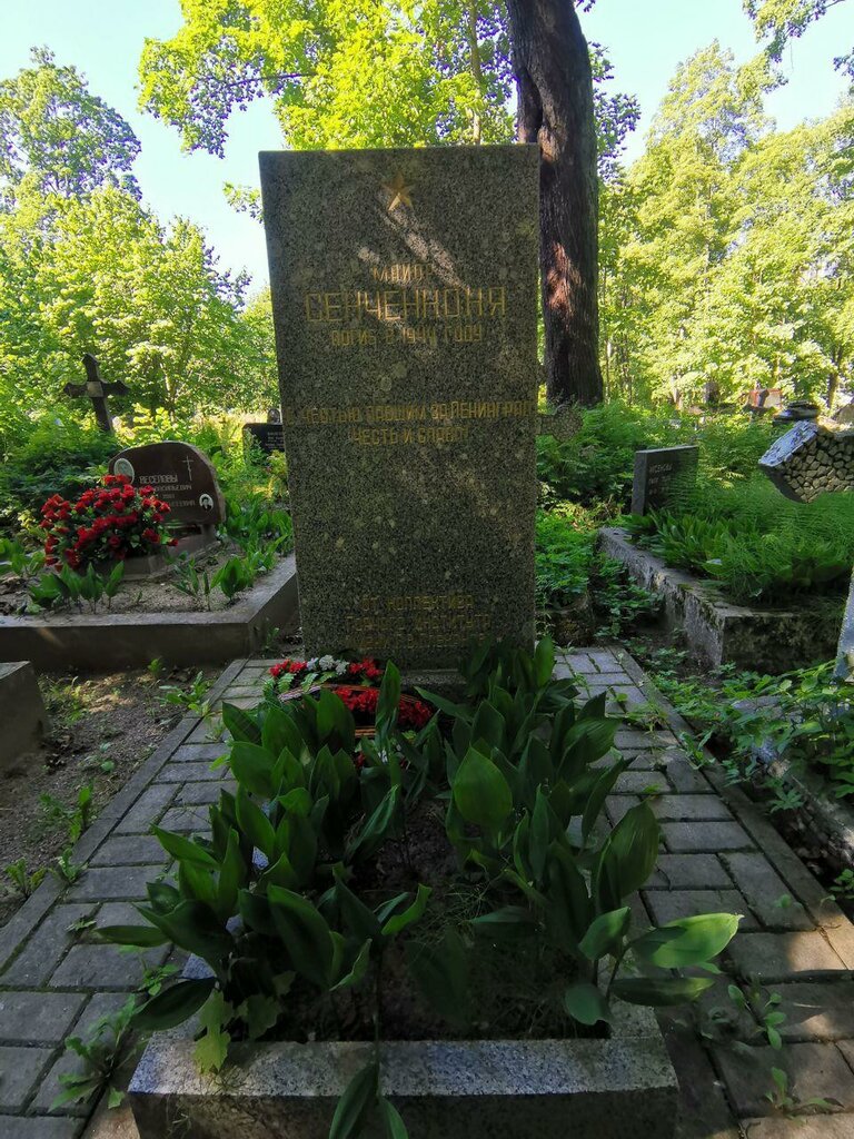 Ünlü kişilerin mezarları Н.Я. Сенченко, Saint‑Petersburg, foto