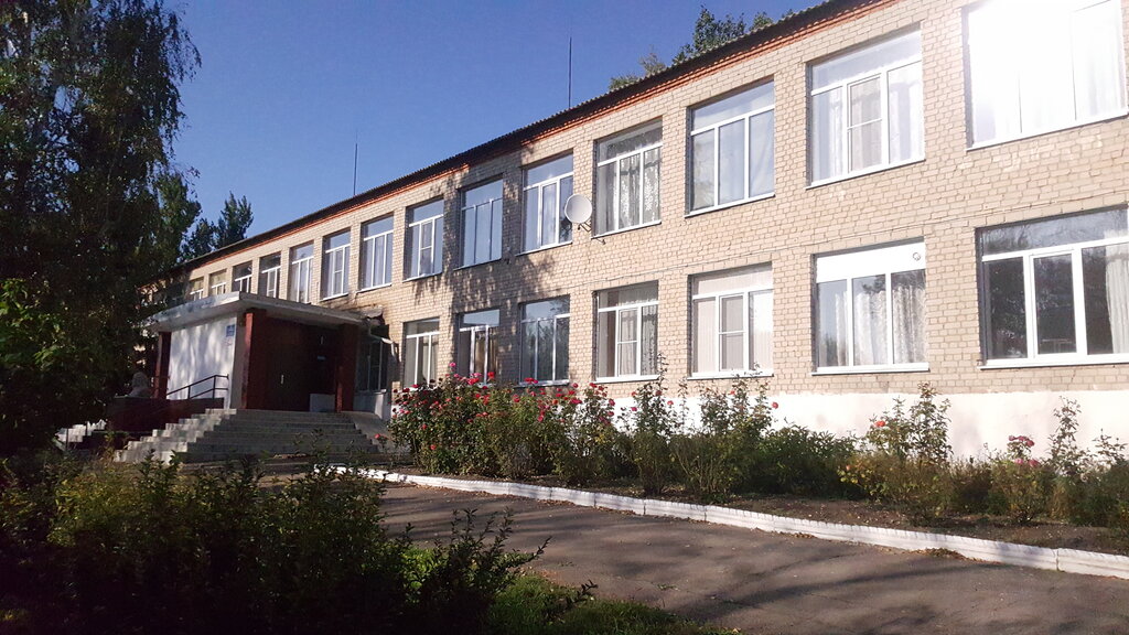 Ortaokul Aleksandrovskaya shkola Rossoshanskogo rayona, Voronejskaya oblastı, foto