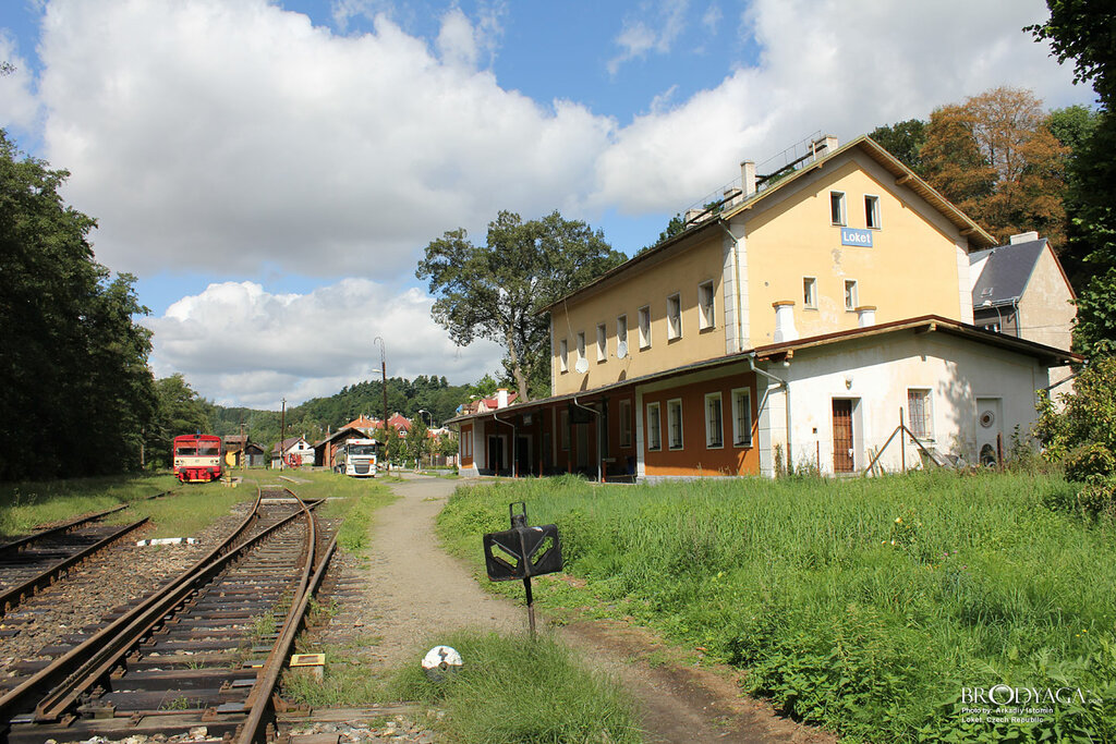 Tren istasyonu Loket, Karlovy Vary Bölgesi, foto