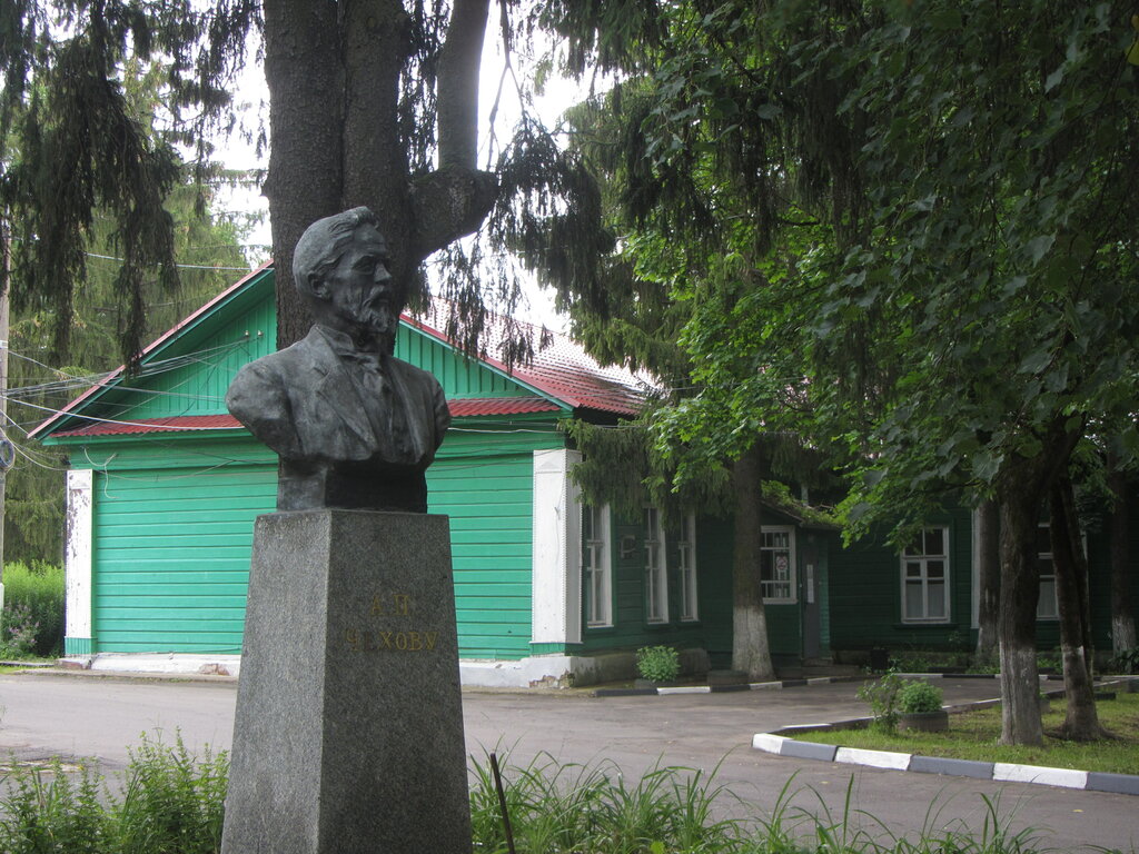 Anıt, heykel А.П. Чехов, Zvenigorod, foto