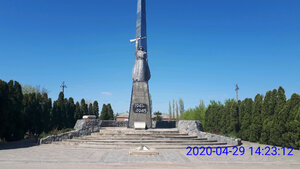 Стела (Rostov Region, Zernogradskiy rayon, khutor Gulyay-Borisovka, ulitsa Lenina), anıt, heykel  Rostovskaya oblastından