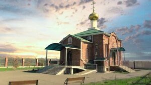 Bishop's Compound at the Church of St. Seraphim of Sarov (Oktyabrskaya ulitsa No:35/1, posyolok Lazurny), ortodoks kiliseleri  Krasnodar'dan