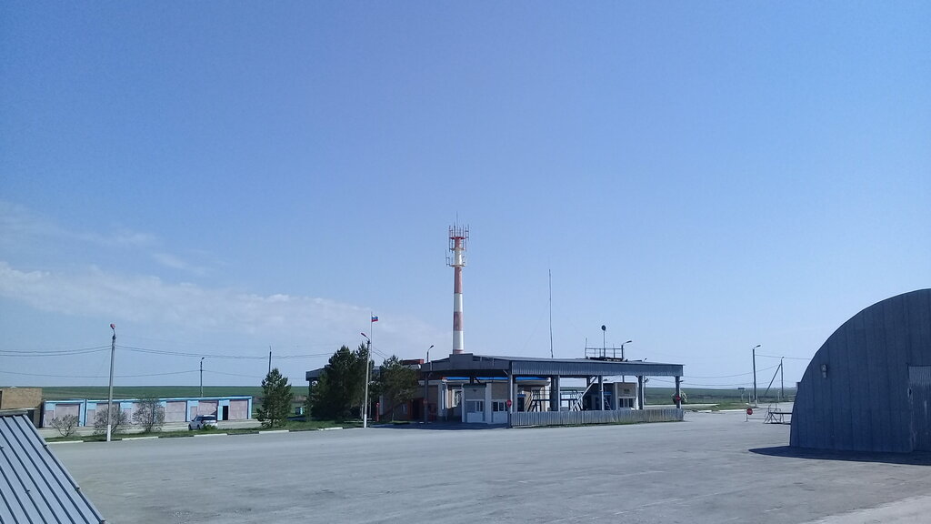 Sınır kapısı Nikolaevka border checkpoint, Çeliabinskaya oblastı, foto