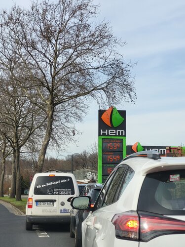 Benzin istasyonu Hem Tankstelle, Dresden, foto