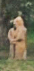 Park, sokak heykeli Рыцарь, Slavyansk, foto