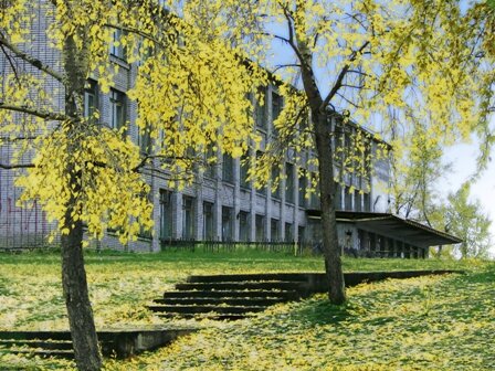 Ortaokul Mbou Rabocheostrovskaya SOSh, Karelya, foto