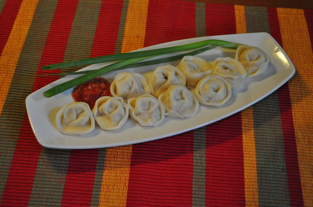 Gıda üreticileri Russky Pelmenny Dom, Moskova, foto