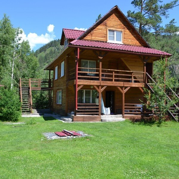 Tatil köyleri Askat, baza otdykha, Altay Cumhuriyeti, foto