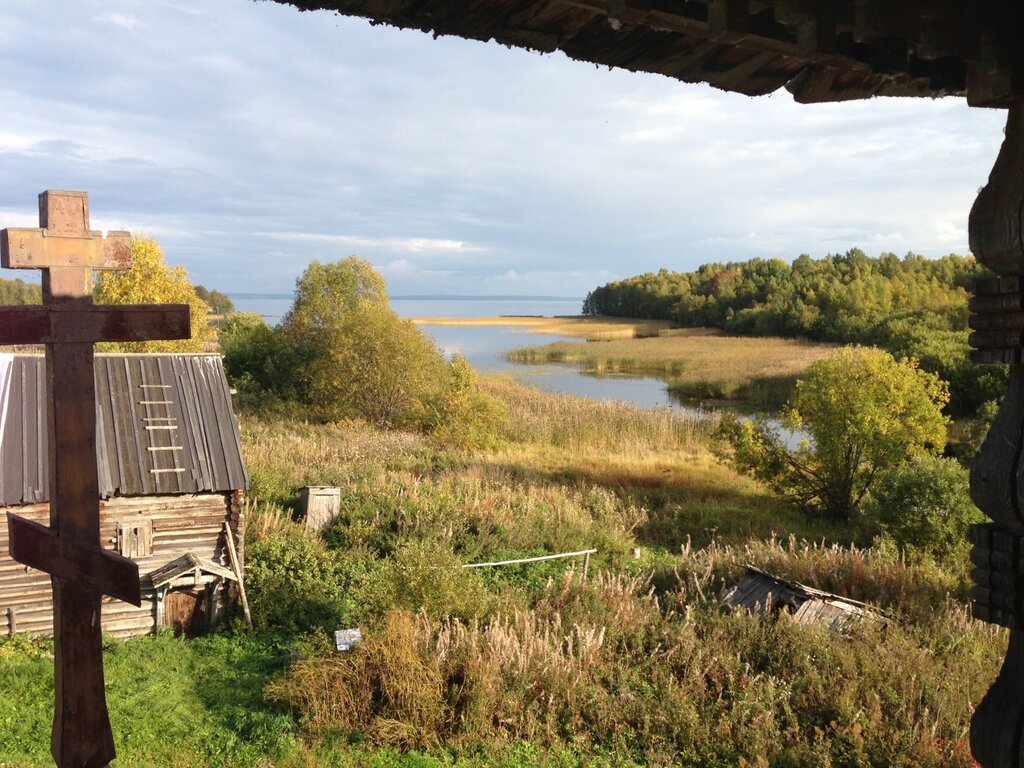 Avcılar ve balıkçılar Voroniyostrov, Karelya, foto