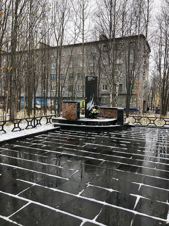 Anıt, heykel Воинам-интернационалистам, Kovdor, foto