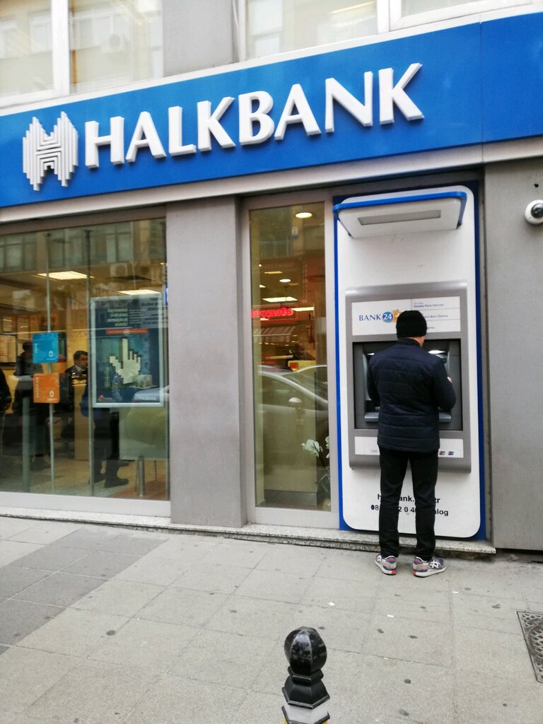 ATM'ler Halkbank ATM, İstanbul, foto