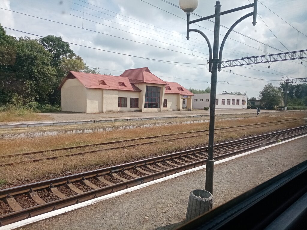 Tren istasyonu станция Песочное, Lvivska oblastı, foto
