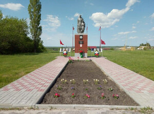 Воинская слава уроженцев села Горелка (Voronezh Region, Borisoglebskiy gorodskoy okrug, selo Gorelka), anıt, heykel  Voronejskaya oblastından