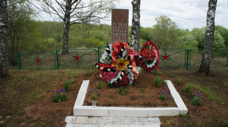 Anıt, heykel Кладбище советских воинов 1942-1943 гг., Novgorodskaya oblastı, foto