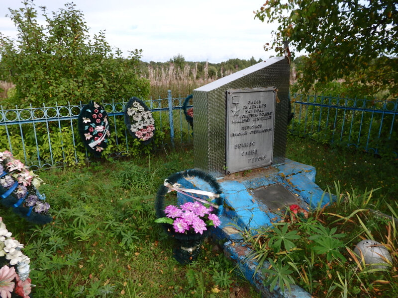 Unutulmaz olayların yeri Место гибели Героя Советского Союза Николая Степановича Шевлякова, Tverskaya oblastı, foto