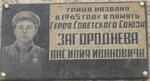 Загородневу Василию Ивановичу (ulitsa Zagorodneva No:42А, selo Lokh), anıt levhası, anıt taş  Saratovskaya oblastından