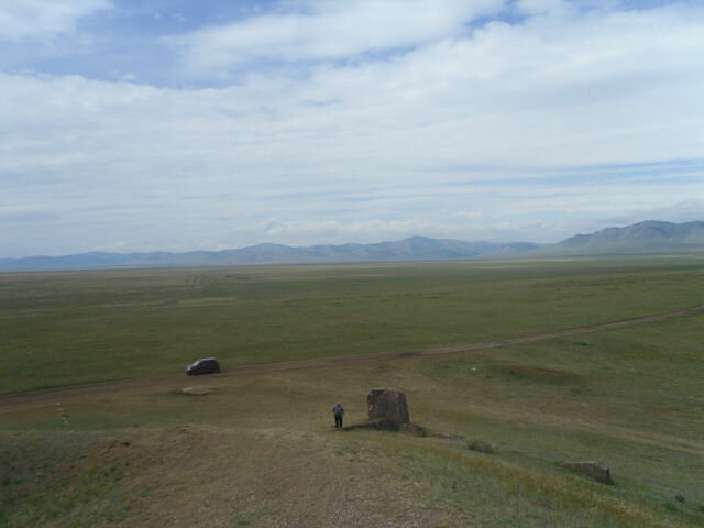 Turistik yerler Малый Салбыкский курган, Hakasya, foto