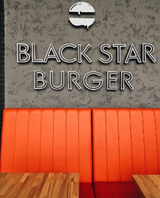 Fast food Black star burger, Ulyanovsk, foto