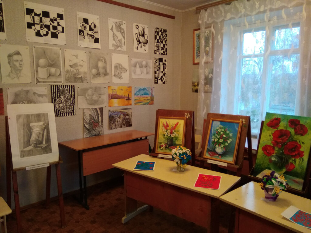 Sanat okulları Mbu Do DShI r. p Novyye Burasy, Saratovskaya oblastı, foto