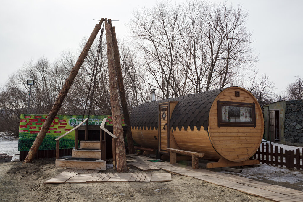 Hamam ve sauna inşaatı Bani-Bochki, Krasnoyarsk, foto