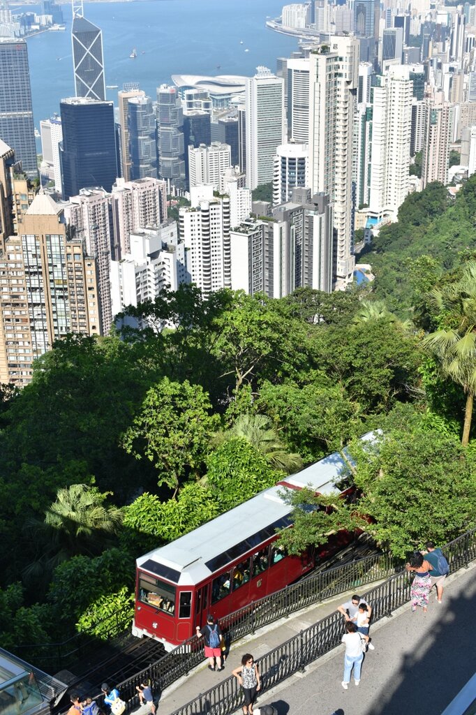 Hızlı ulaşım istasyonu Peak Tram Upper Terminus, Hong Kong, foto