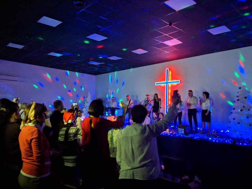 Protestan kilisesi Church of God's glory, Voronej, foto