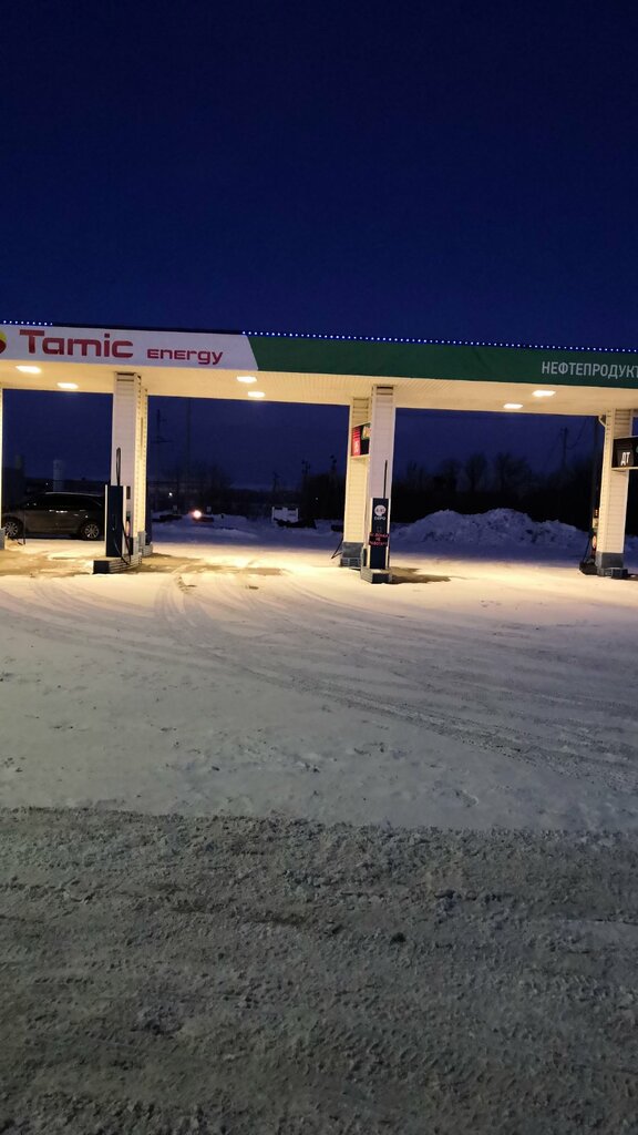 Benzin istasyonu Tamic energy, Magnitogorsk, foto