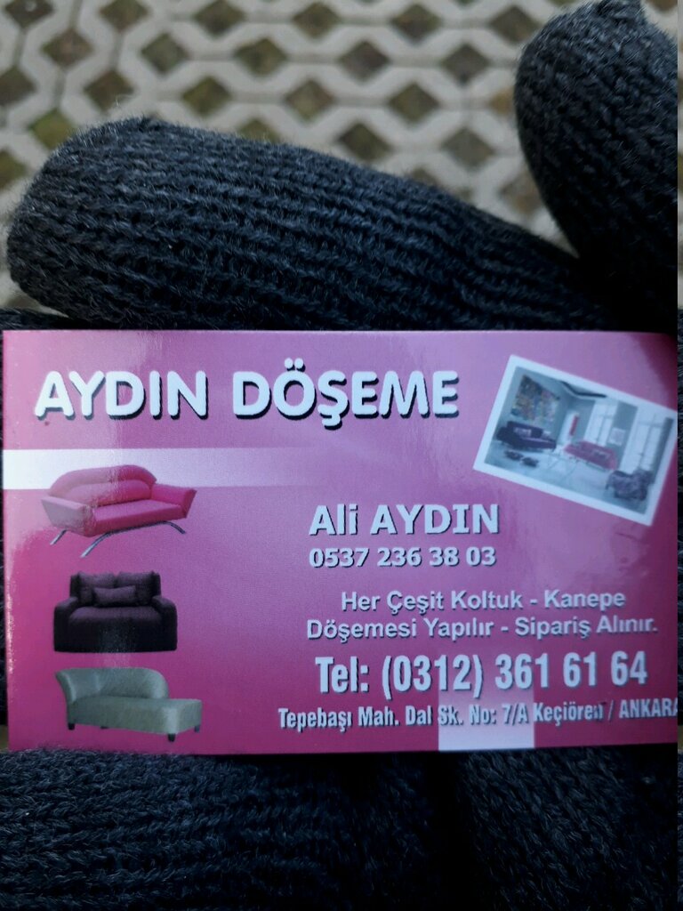 Mobilya aksesuar ve parçaları Aydın Döşeme ve Mobilya Atölyesi, Ankara, foto
