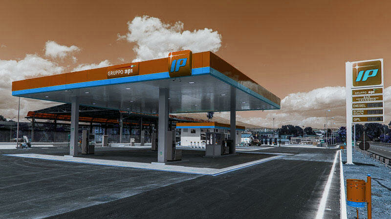 Petrol ve gaz firması Saccne Petroli SPA, Messina, foto
