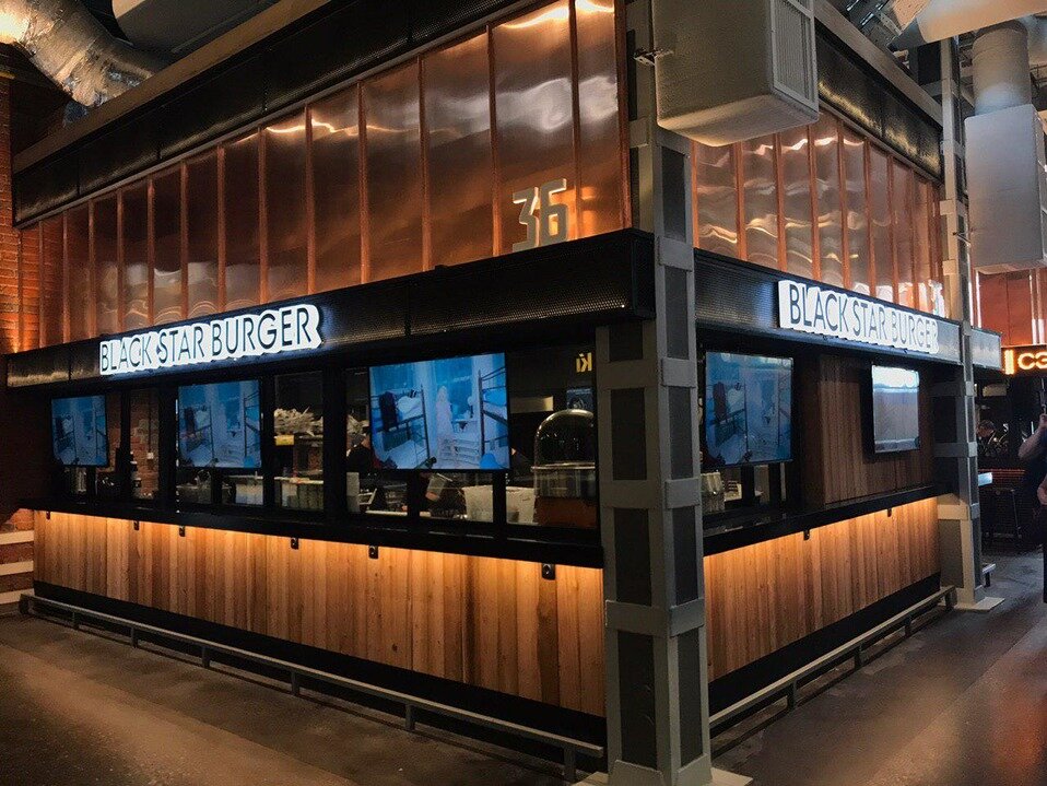 Fast food Black Star Burger, Moskova, foto