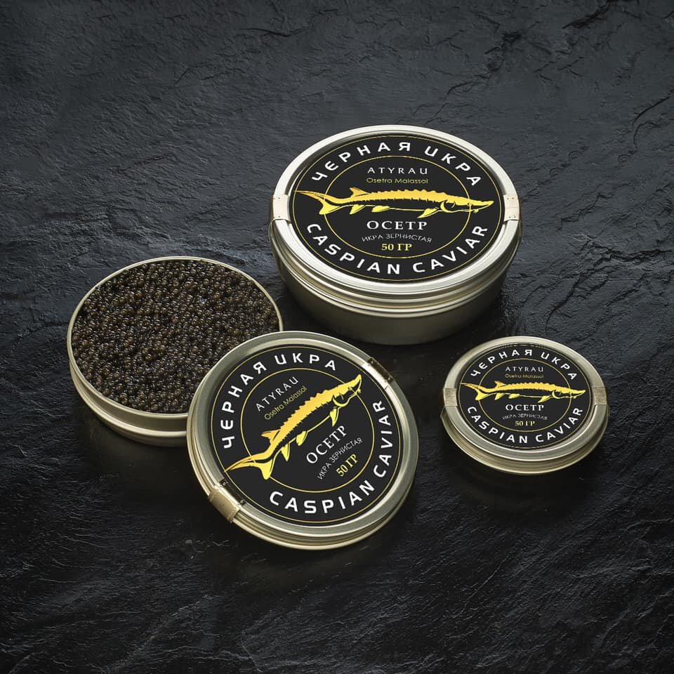 Balık ve deniz ürünleri Caspian Caviar, Almatı, foto