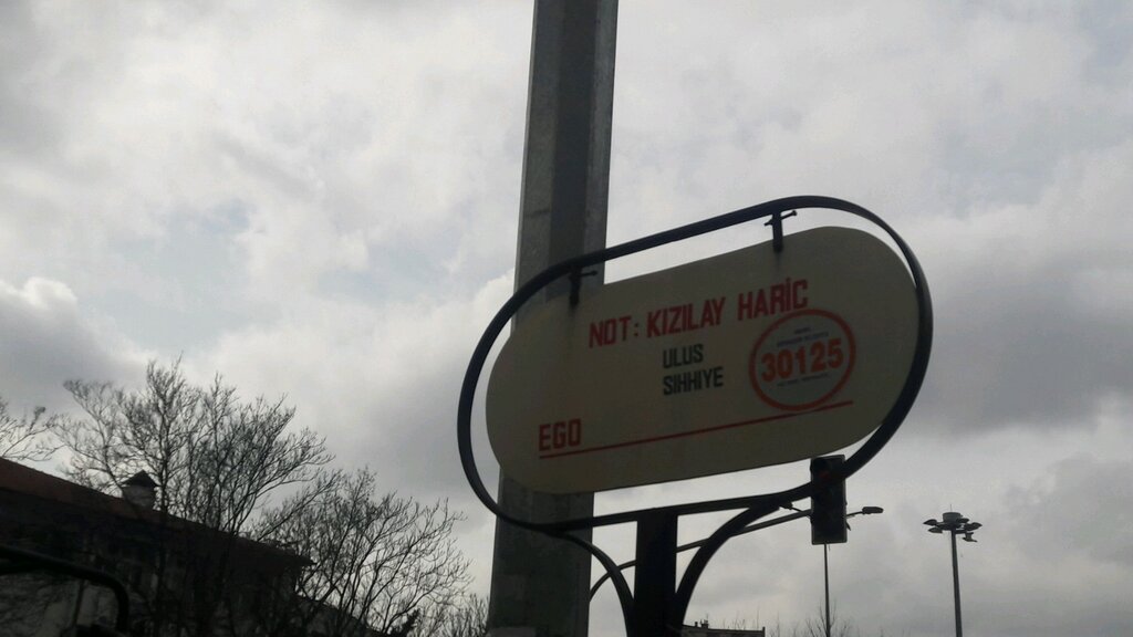 Toplu taşıma durağı Ego Otobüs Durağı '30125', Ankara, foto