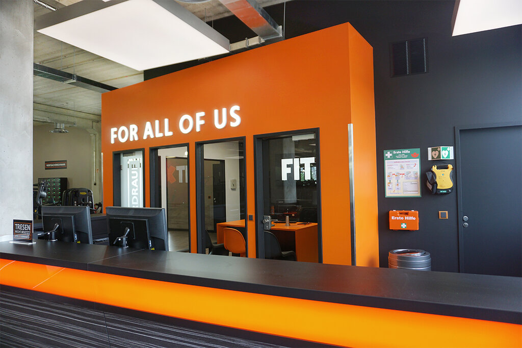 Yoga stüdyosu FitX Fitnessstudio, Leipzig, foto