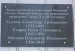 Работникам завода газового оборудования, участникам Великой Отечественной Войны (Mayakovskogo Street No:2), anıt levhası, anıt taş  Kambarka'dan