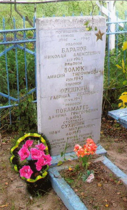 Anıt, heykel Братская могила советских воинов, погибших в годы Великой Отечественной войны, Brianskaya oblastı, foto