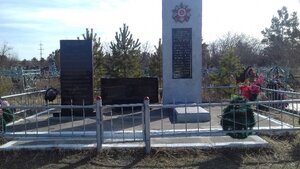 Братская могила воинов, умерших от ран в госпитале г. Нерчинска в 1943-1945 гг. (Trans-Baikal Territory, Nerchinsk), anıt, heykel  Nerçinsk'ten