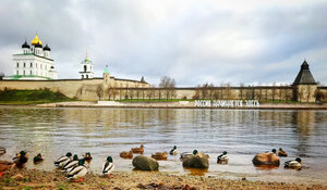 Смотровая площадка (Olginskaya Embankment No:4А), seyir terası  Pskov'dan