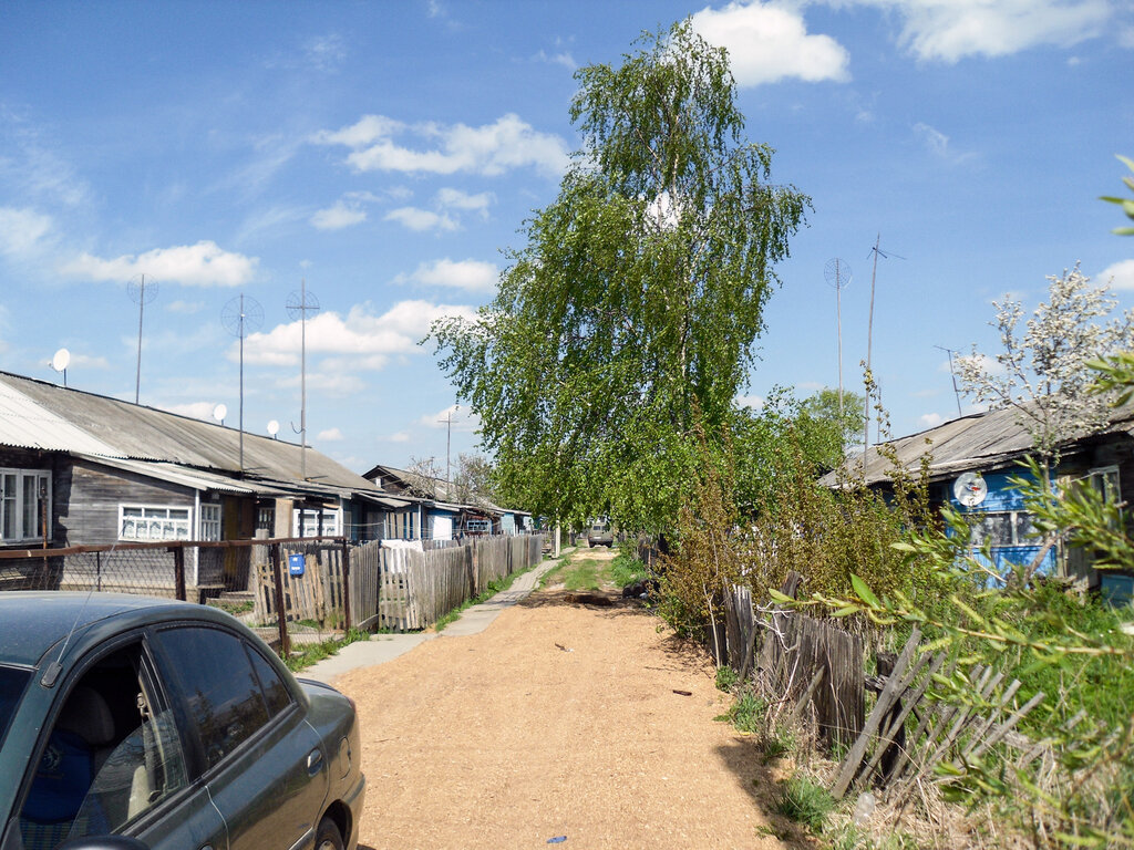 Yük istasyonu Tayozhniy Passing Loop, Vologodskaya oblastı, foto