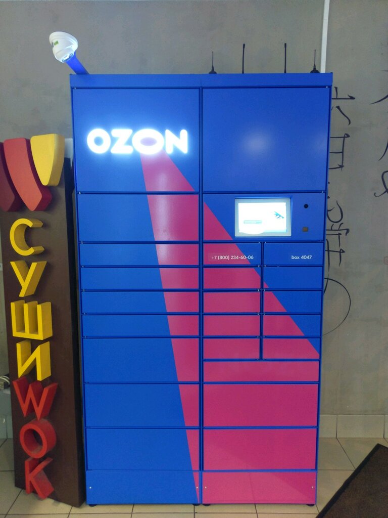 Parsel otomatı Ozon Box, Saint‑Petersburg, foto