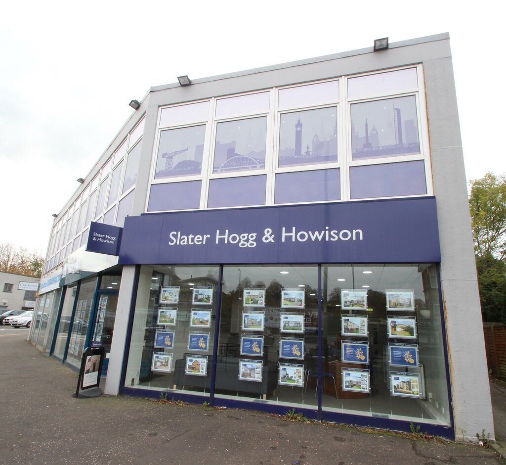 Arazi dizisi Slater Hogg & Howison Sales and Letting Agents Clarkston, Doğu Renfrewshire Konseyi, foto