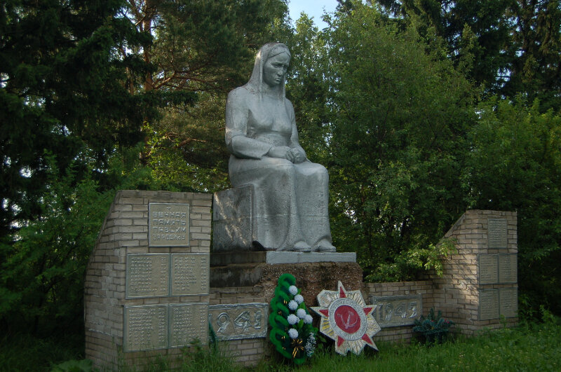 Anıt, heykel Воинам Великой Отечественной войны, Krasnoyarski krayı, foto
