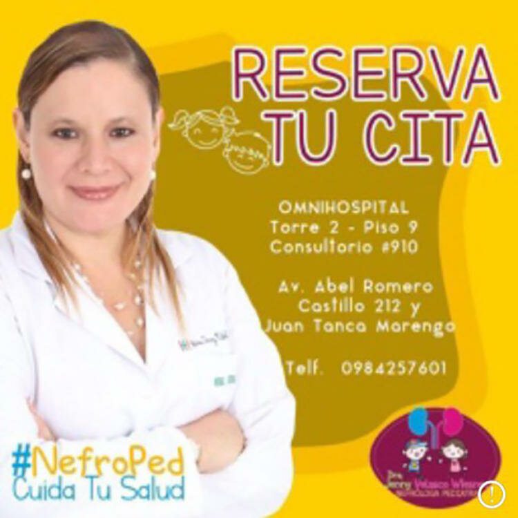 Özel muayenehaneler Jenny Velasco Nefrología Pediátrica, Guayaquil, foto