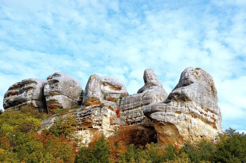 Dağ zirvesi Гора Сфинкс, Krasnoyarski krayı, foto