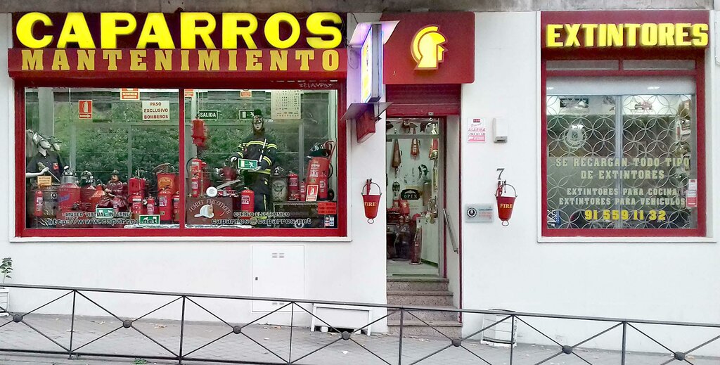 Yangın ekipmanları Caparrós Extintores, Madrid, foto