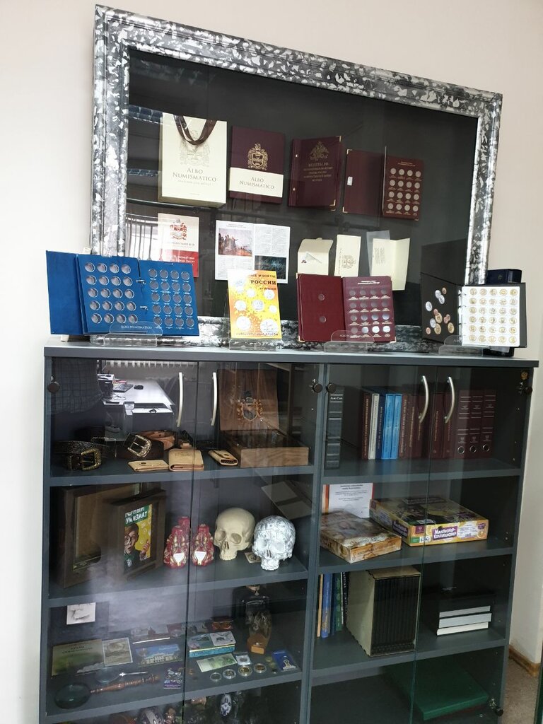 Nümismatik dükkanları Albo Numismatico, Novosibirsk, foto