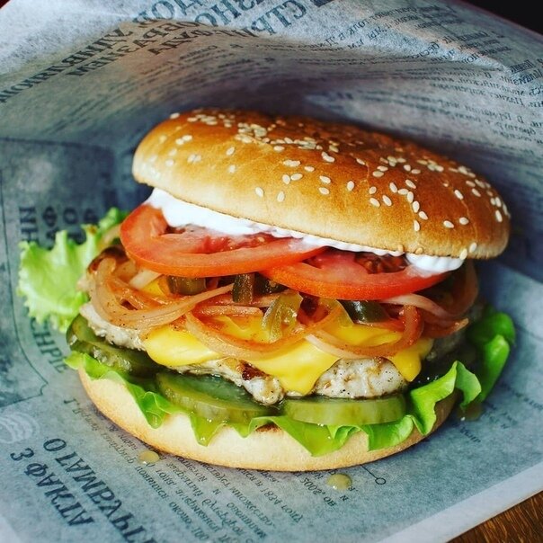 Fast food Big Russian Burger, Saint‑Petersburg, foto