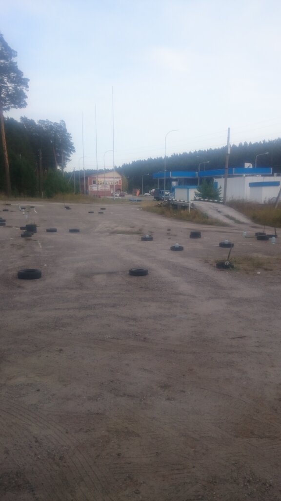 Ehliyet sınav alanı Площадка для вождения, Tomskaya oblastı, foto